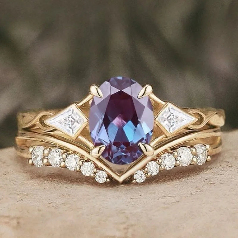 Moonveil Ring - Solara – Silk & Cotton