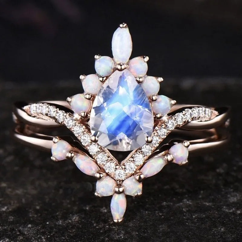 Moonveil Ring - Moonlit Sea – Silk & Cotton