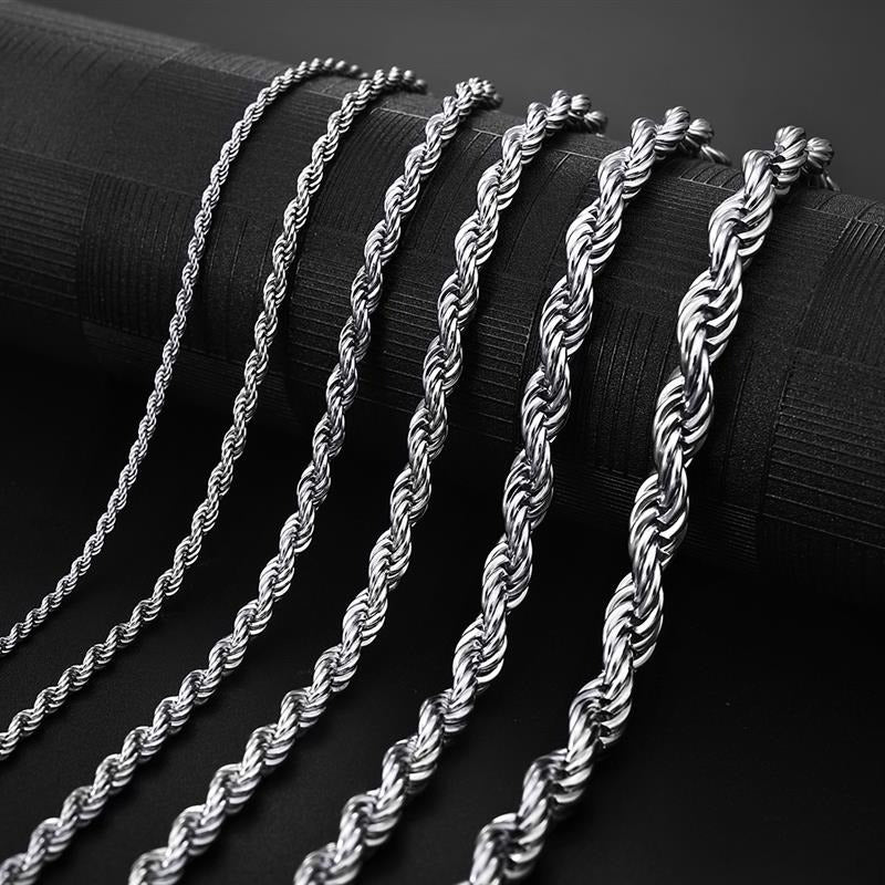 Rope Chain - Silver – Silk & Cotton